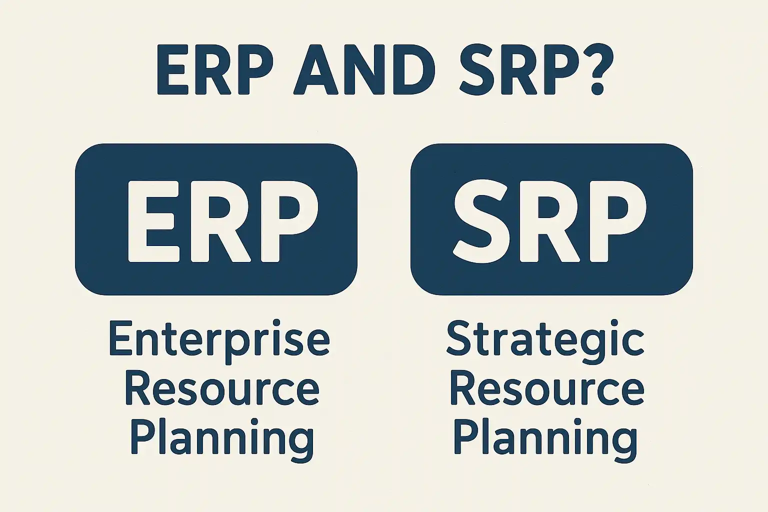 ERP和SRP是什么意思？区别是什么你知道吗？ • 简道云