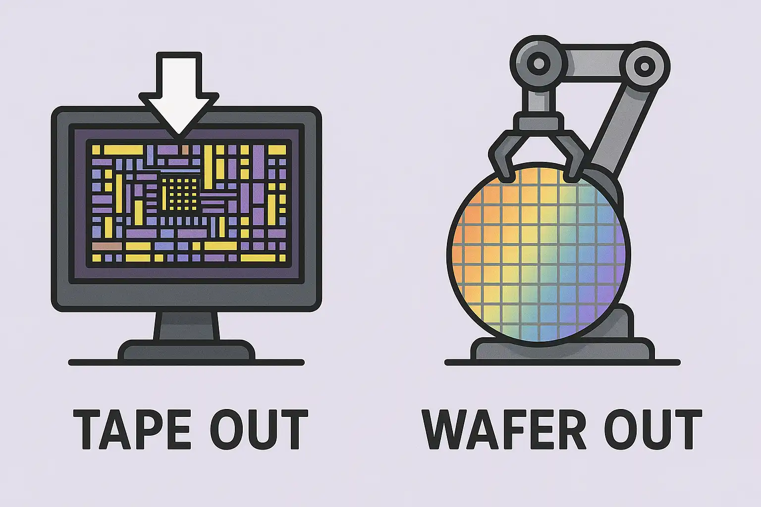 芯片制造过程中的Tape Out与Wafer Out区别解析，二者到底有什么不同？ • 简道云